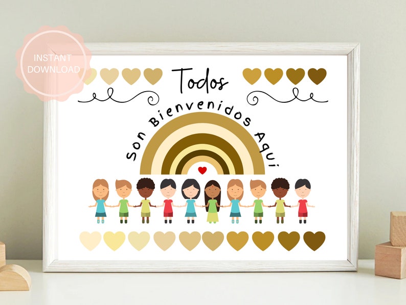 Todos Son Bienvenidos Aqui, Everyone is Welcome Here,diversity ...