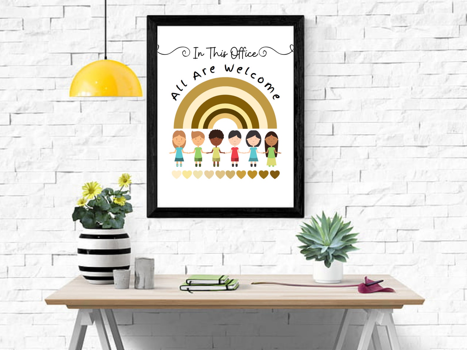 In This Office All Are Welcome, Diversity Office Art, Digital Download ...