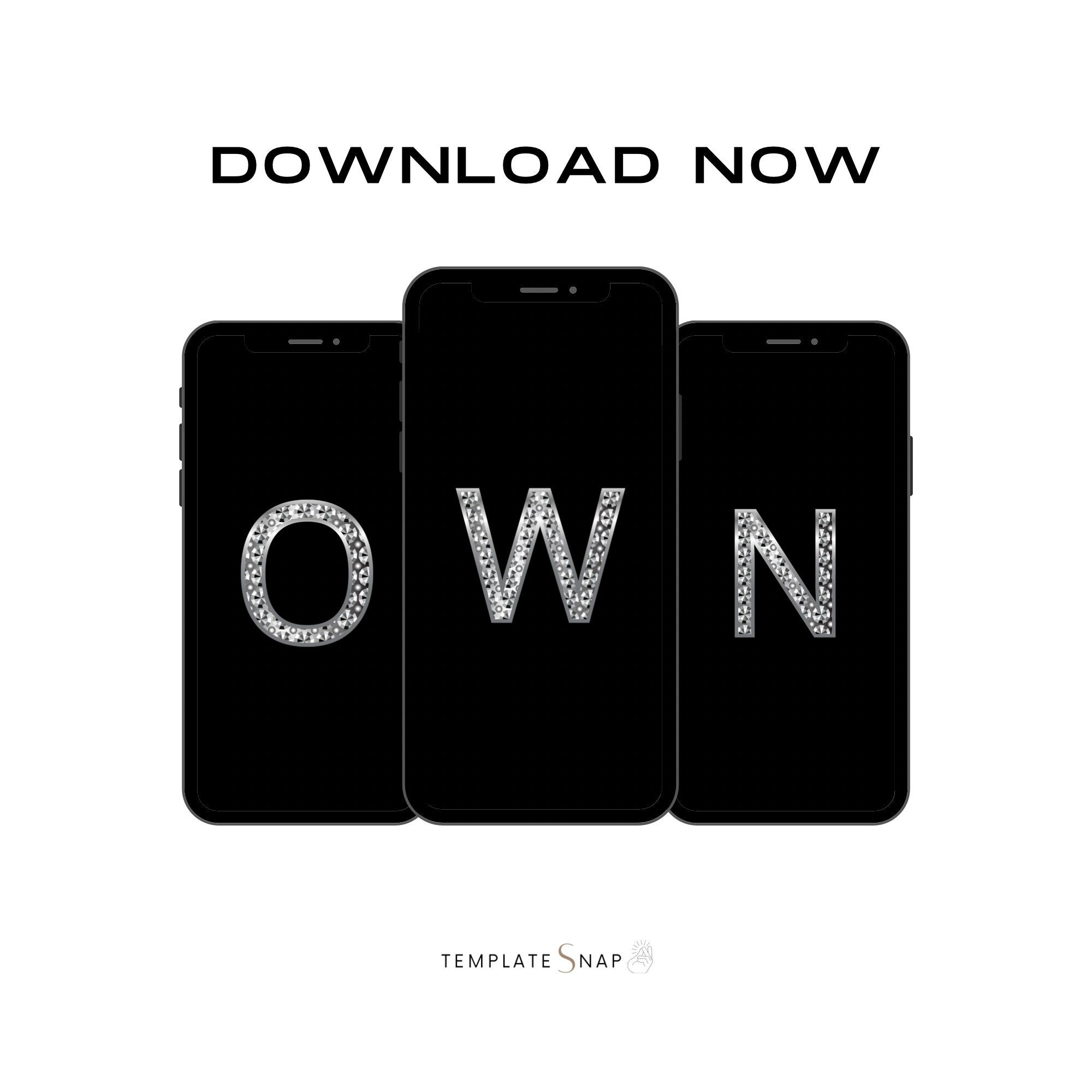 Instagram Letters Highlight Covers, Diamond Alphabet PNG, Glam Letters ...