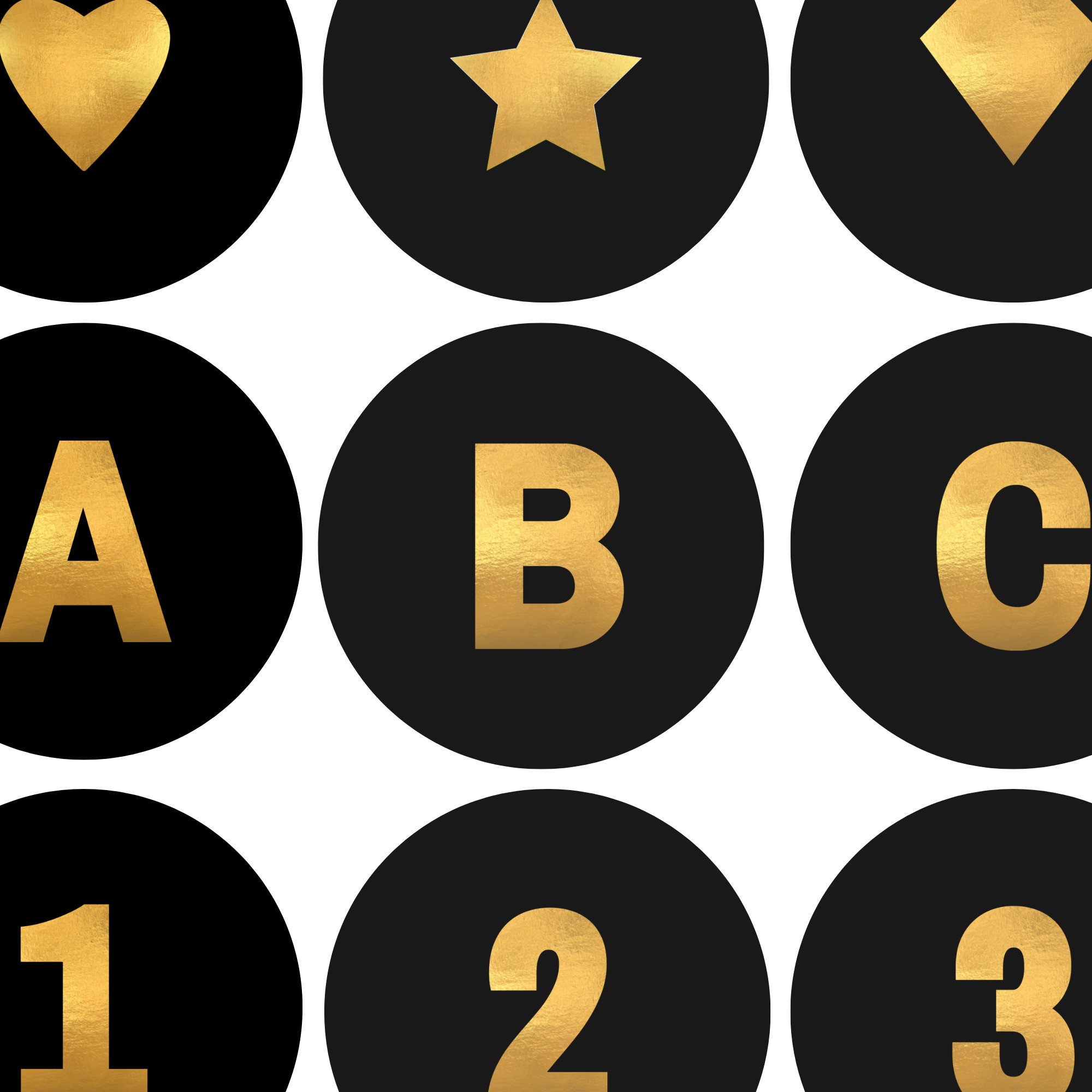Instagram Letters Highlight Covers, Black and Gold Alphabet PNG, Gold ...