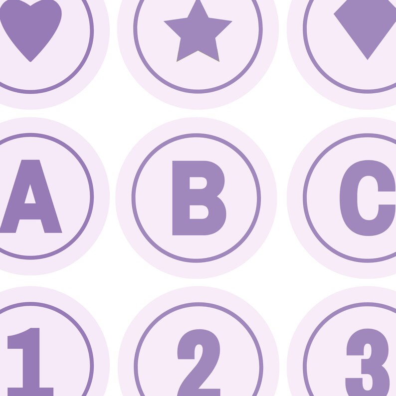 Instagram Letters Highlight Covers Purple Alphabet PNG - Etsy