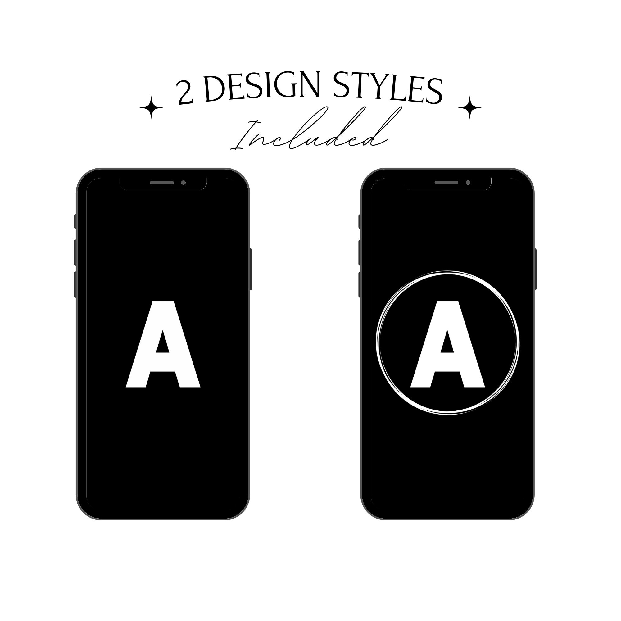 Instagram Letters Highlight Covers, Black and White English Alphabet ...