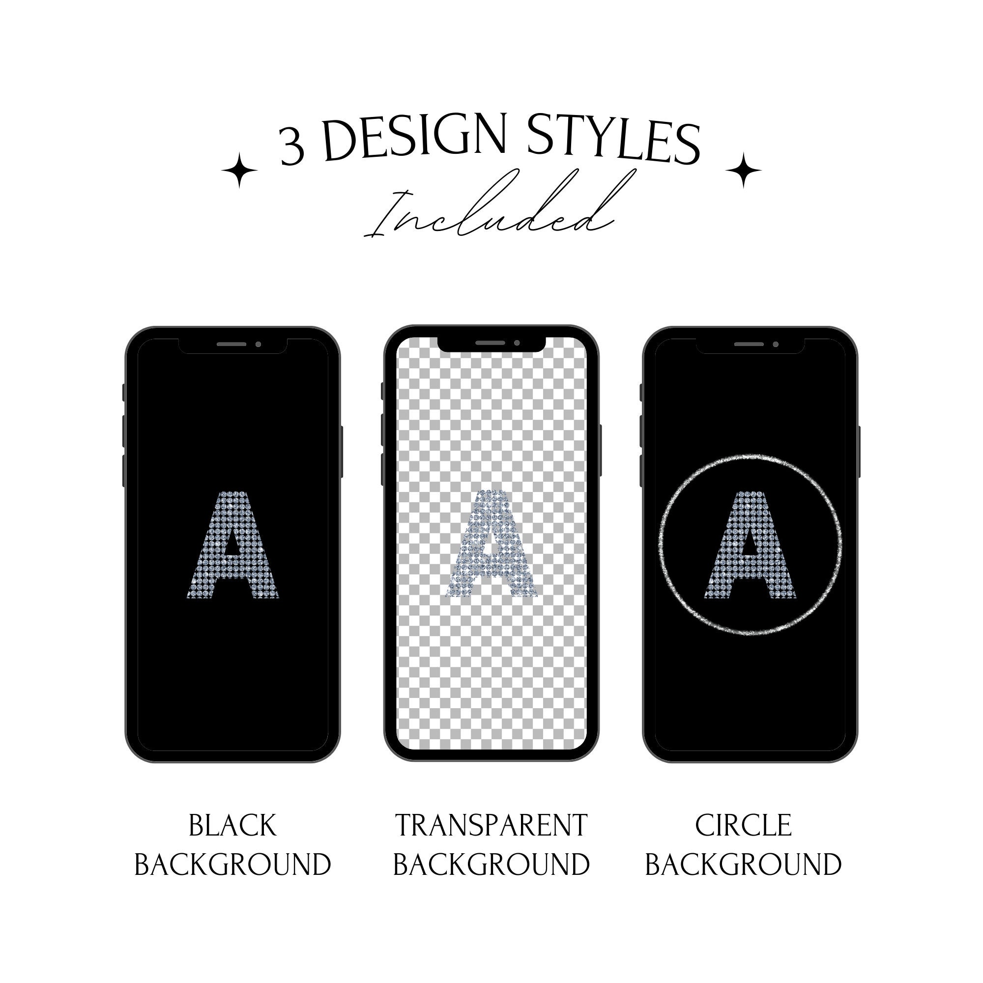 Instagram Letters Highlight Covers Diamond Alphabet PNG Glam - Etsy