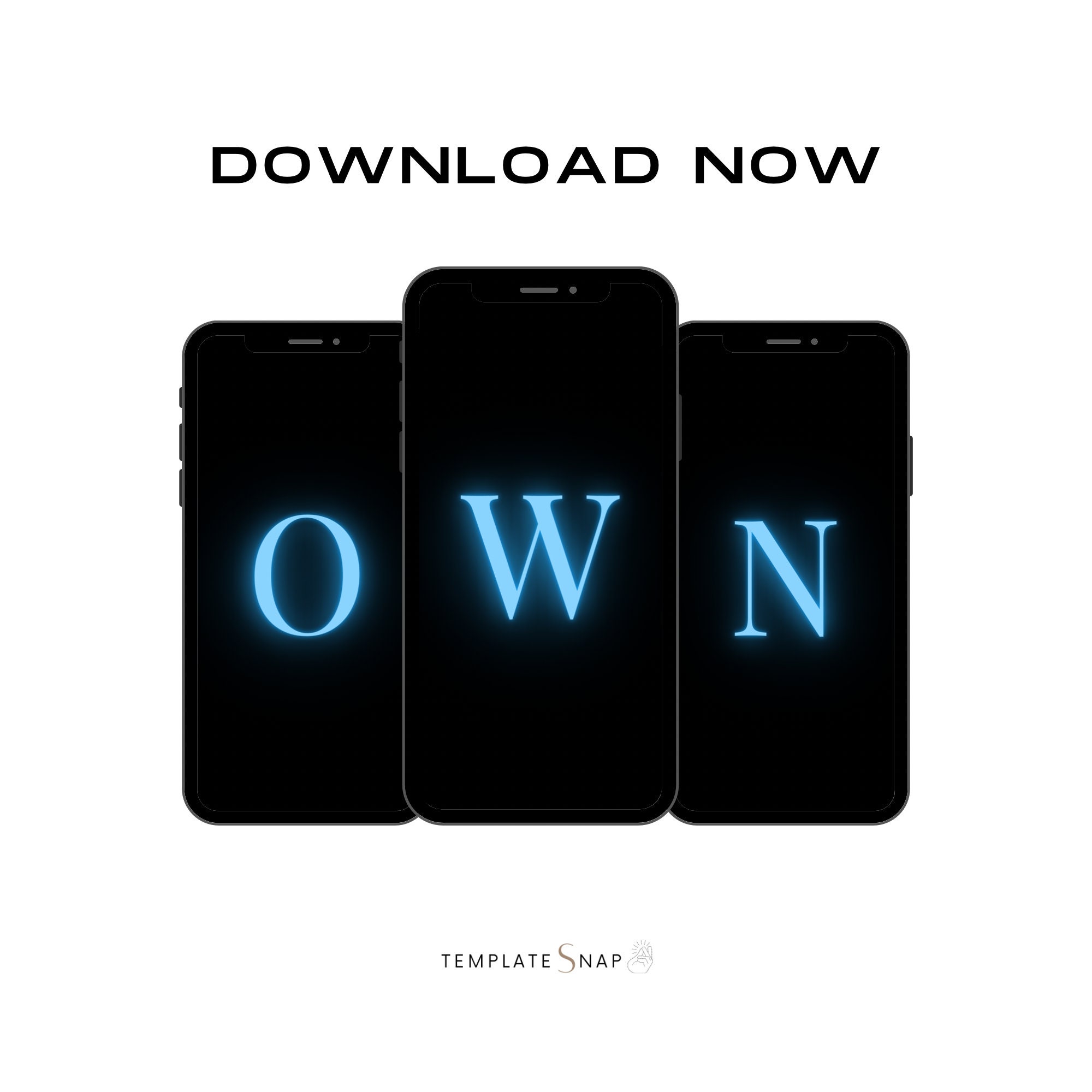 Instagram Letters Highlight Covers, Neon Blue Letter Highlights ...