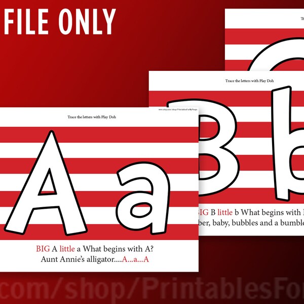 Dr Seuss Abc Printable - Etsy