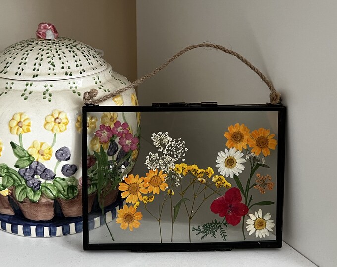 Dried Pressed Hanging Flower Frame - Etsy