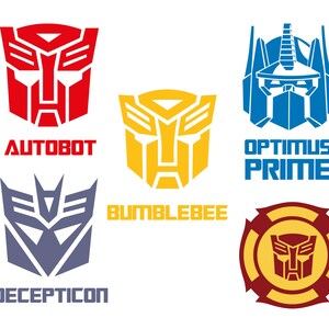 Robots SVG File Bundle Bumblebee Autobots Cricut Cut File for - Etsy