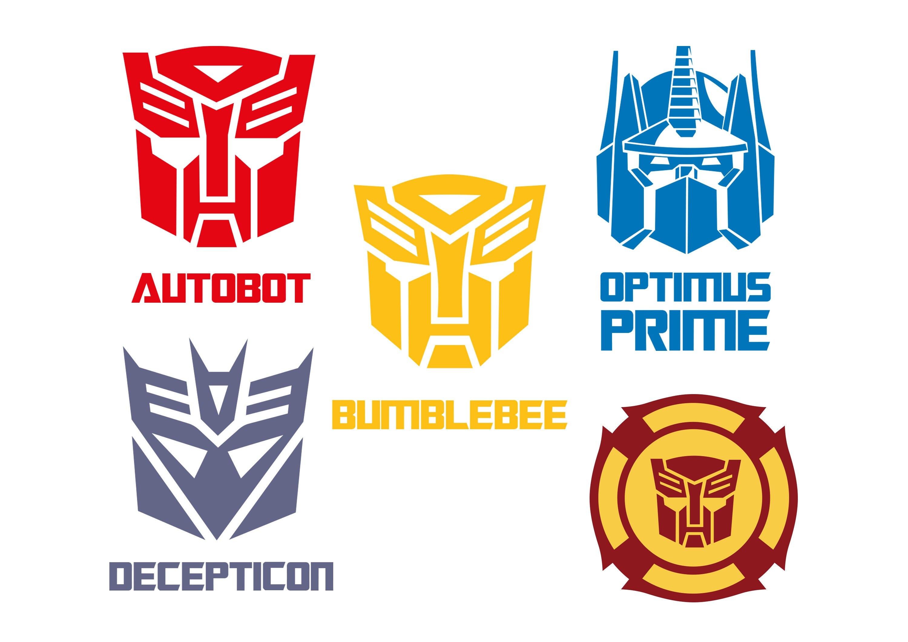 Robots SVG File Bundle Bumblebee Autobots Cricut Cut File for - Etsy