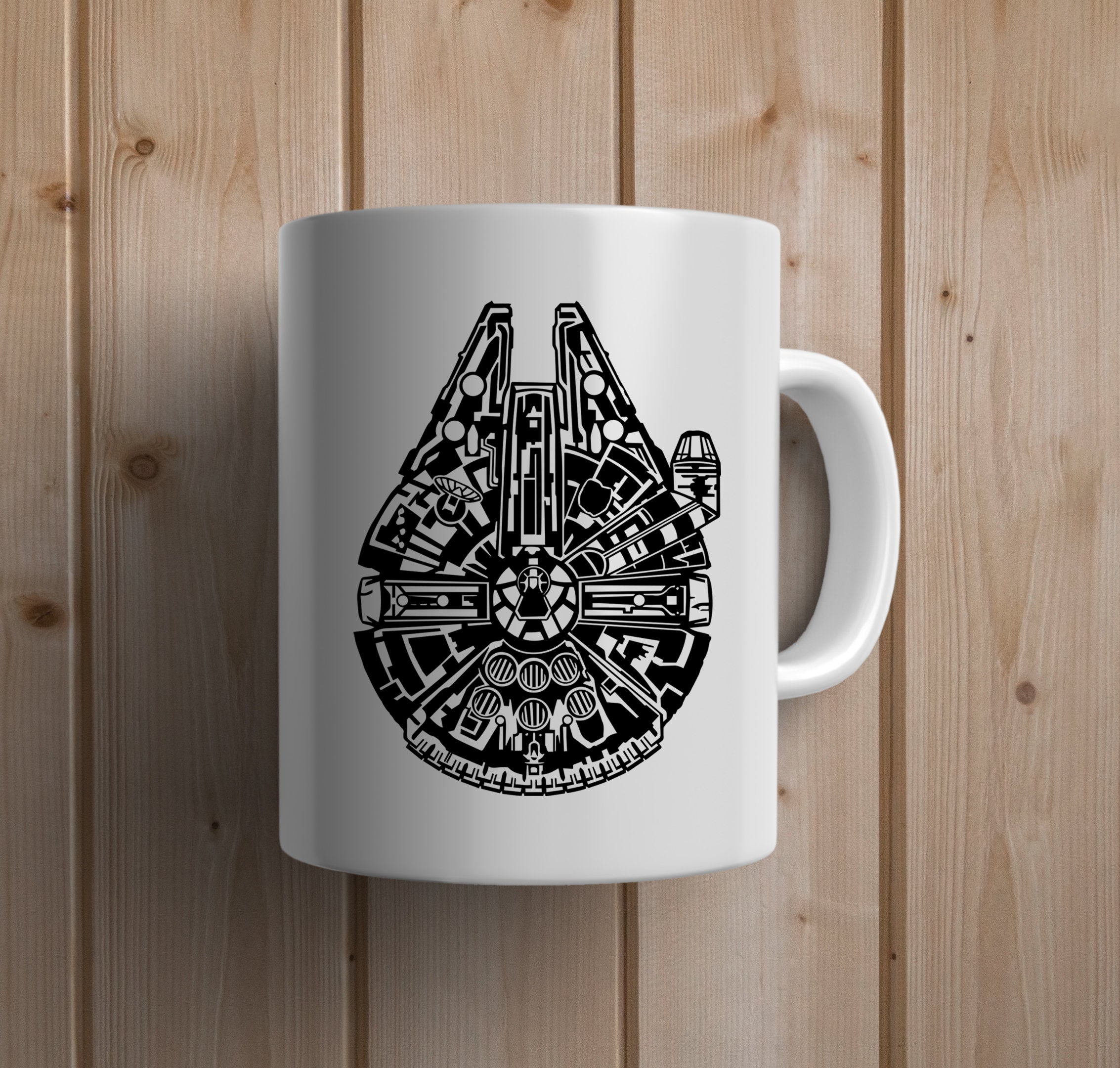 Millennium Falcon Svg Space Ship Svg PNG Eps Dxf T-shirt - Etsy UK