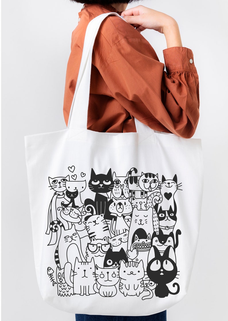 Cute Cat Stack Svg Cute Cat Clipart Cat Svg Cut Files for - Etsy