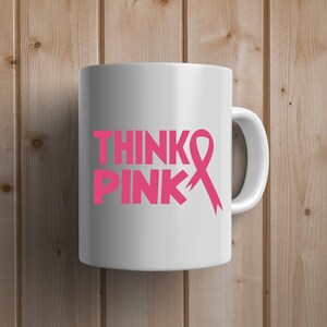 Cancer Awareness SVG Think Pink Awareness SVG Breast Cancer - Etsy