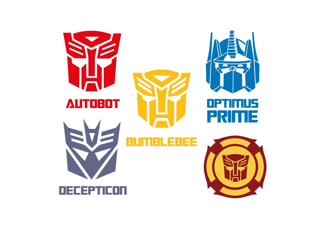 Robots SVG File Bundle, Bumblebee Autobots Cricut Cut File for Cricut ...