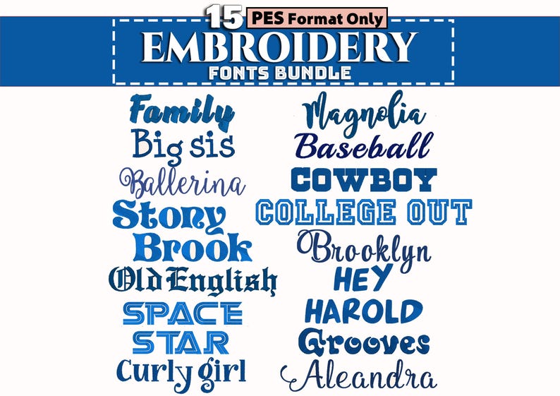 15 Machine Embroidery Fonts, Best Sellers Embroidery Fonts, Babylock ...