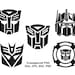 Robots SVG File Bundle, Bumblebee Autobots Cricut Cut File for Cricut ...