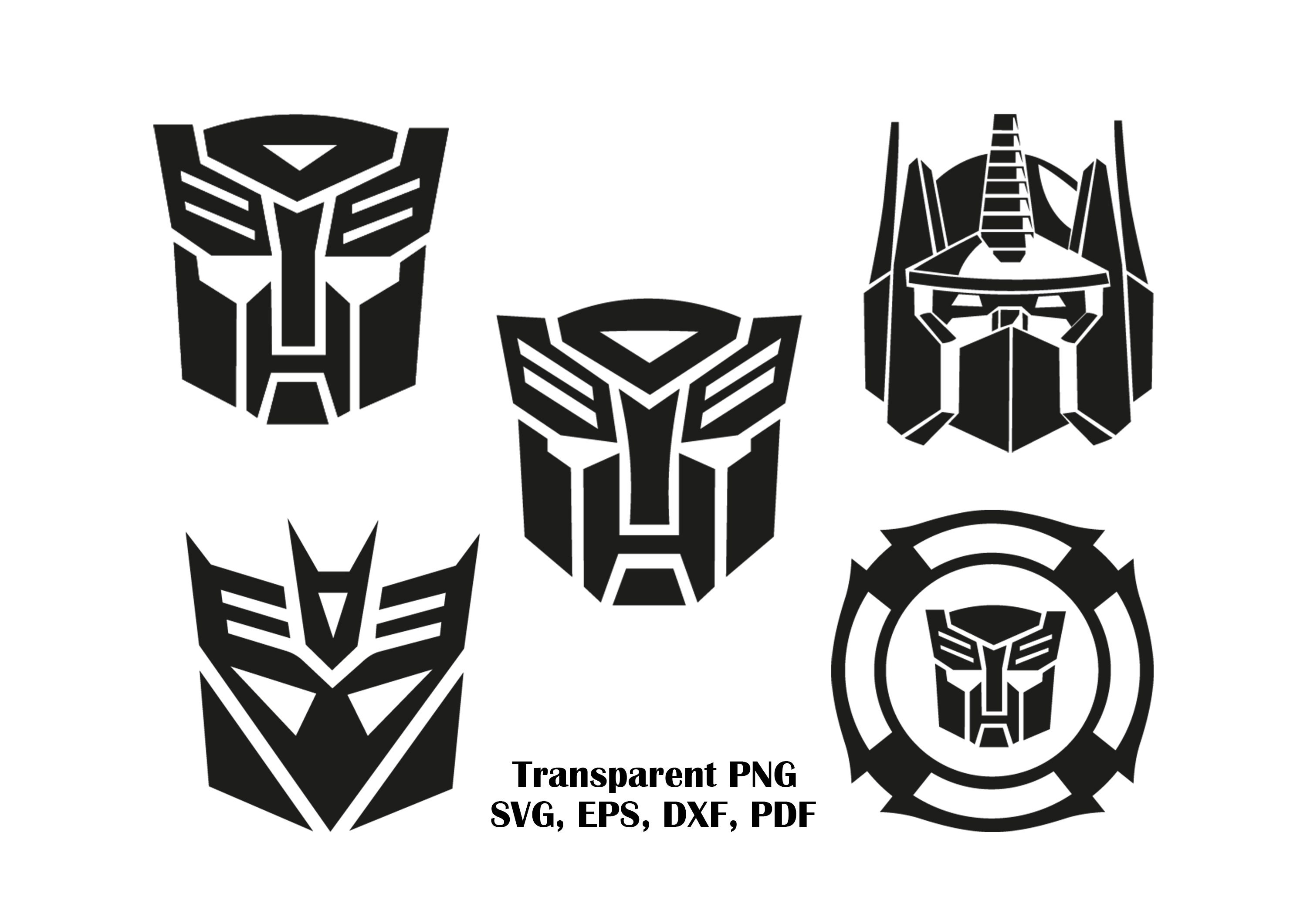 Robots SVG File Bundle, Bumblebee Autobots Cricut Cut File for Cricut ...