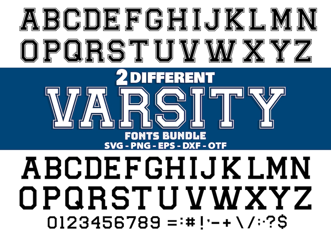 Sports Font, Varsity Font, College Font, Jersey Fonts, Football Fonts ...