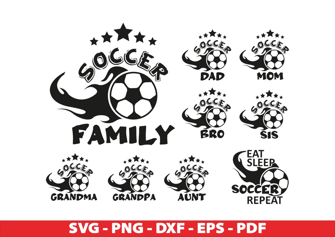Soccer Family SVG Bundle: Mom Life, Team Clipart (digital Download) - Etsy