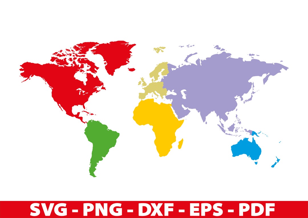 World Map Svg, World Svg, Travel Svg, World Map Clipart Png Cricut Svg ...