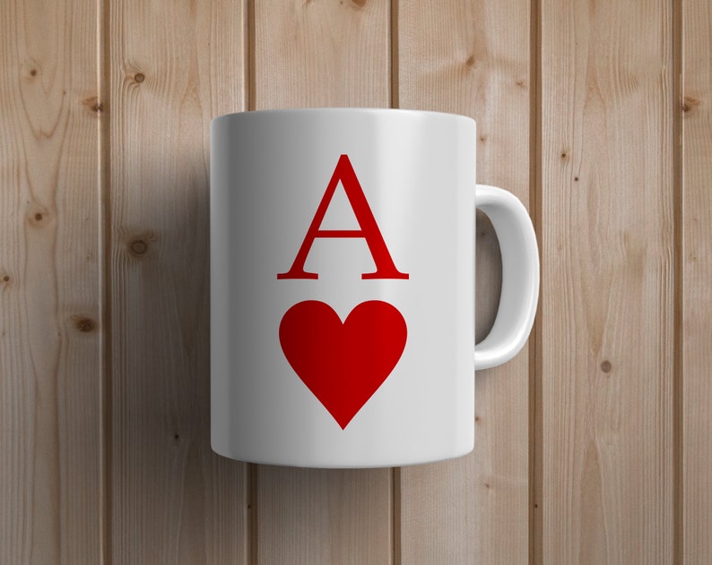 Ace of Heart SVG, Play Card PNG, EPS, Dxf, Playing Cards Symbols Vector ...