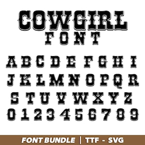 Cowboy Font Western Letters Font Cowgirl Font Western Script Country ...