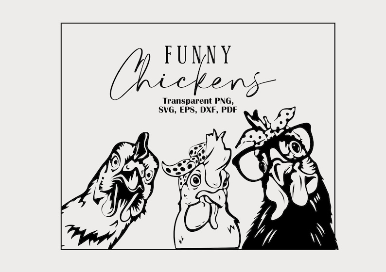 Funny Chicken Svg, Chicken Svg, Farm Life Clipart, Peeking Rooster Svg for Cricut, Png, Dxf, Eps ...