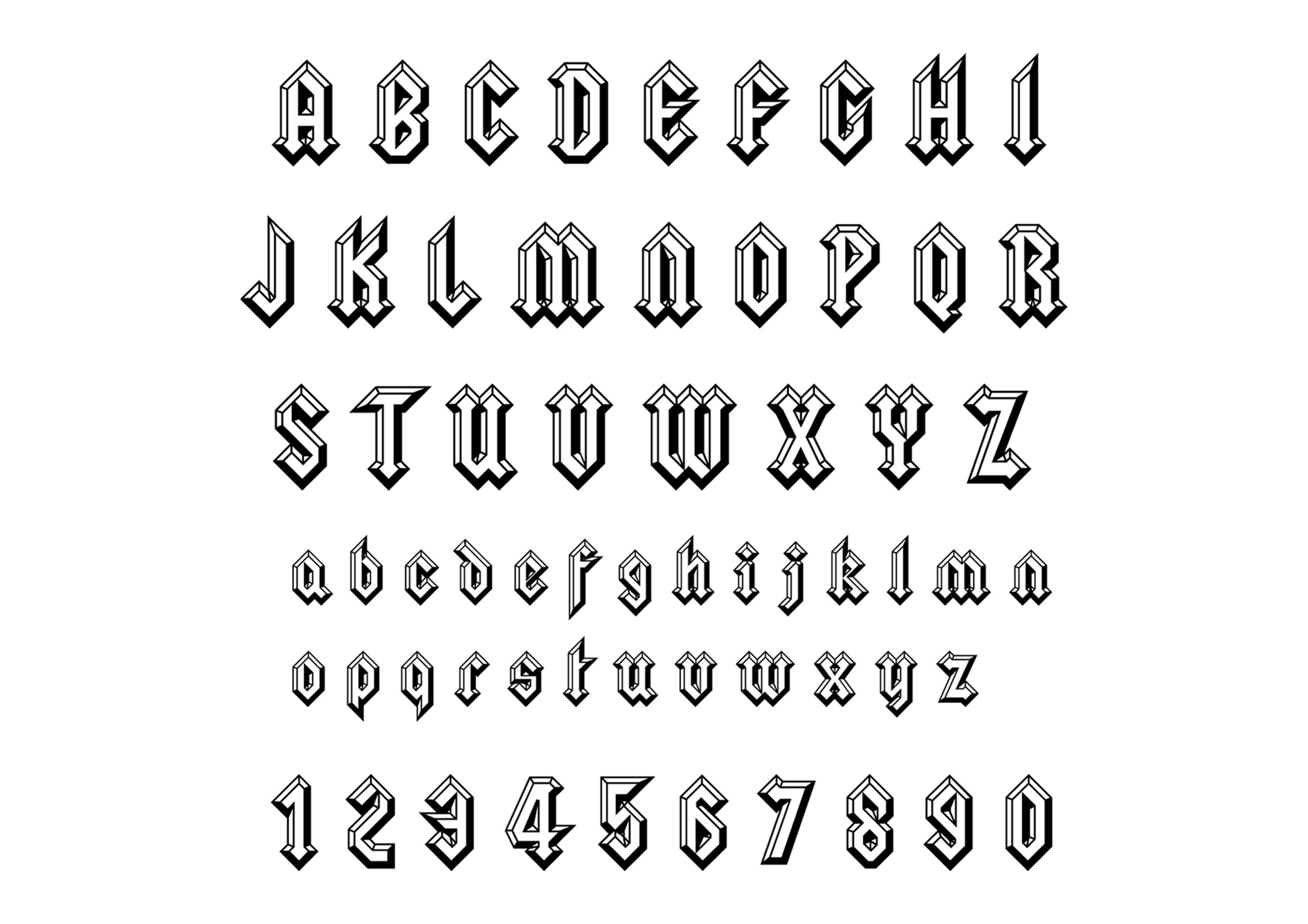 Rock Font Svg, Rockband Letters, Heavy Metal Font, Music Font, Vintage ...