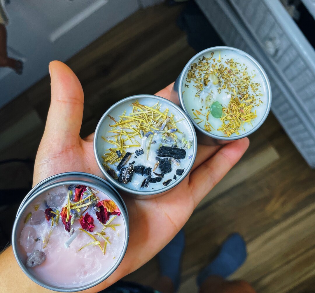 Intention Setting/spell Candles: Self Love, Money/abundance, Protection ...