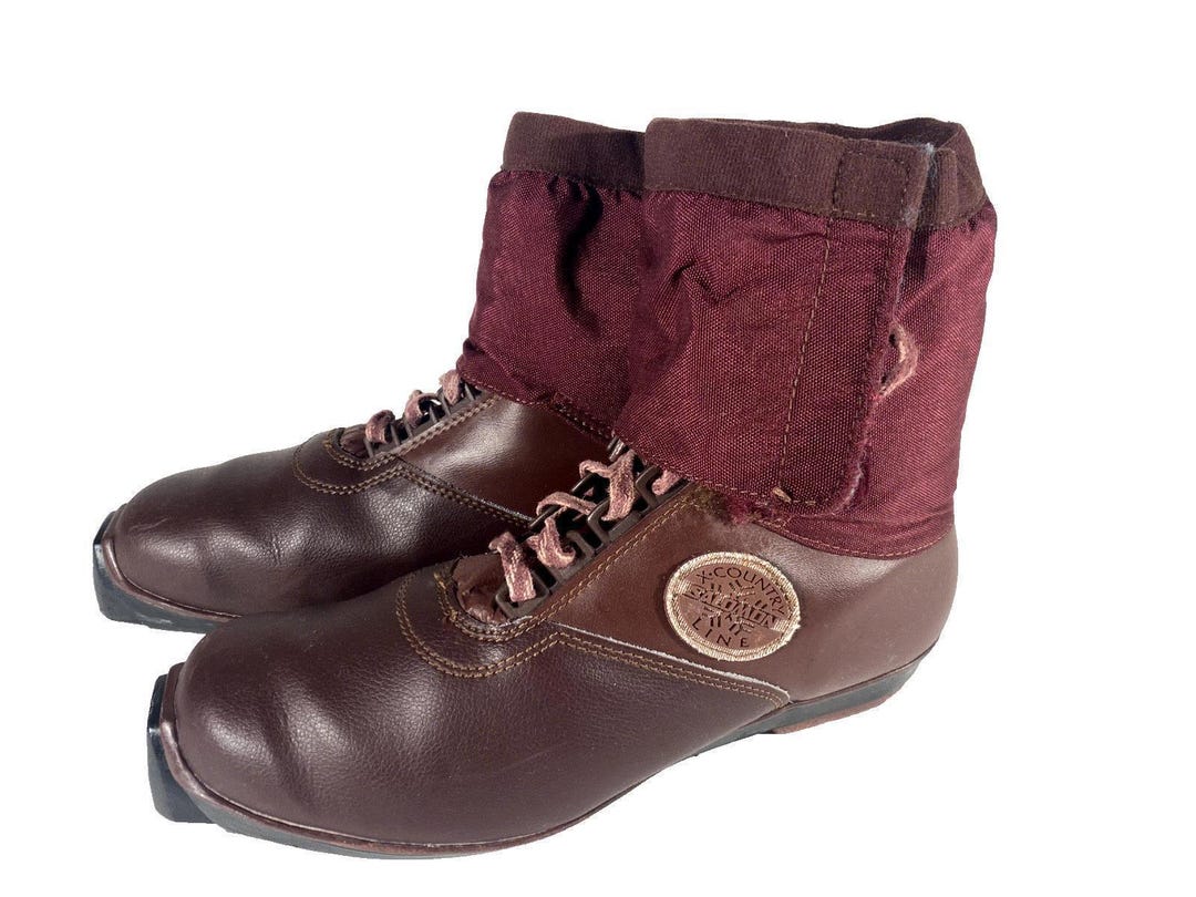 Salomon Vintage Nordic Cross Country Ski Boots Size EU42 US8.5 SNS Profil - Etsy