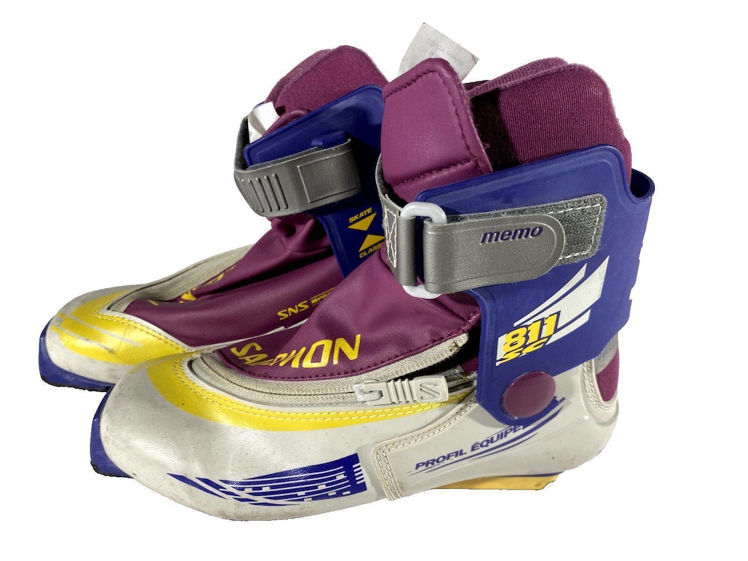SALOMON 8.11 Skate Nordic Cross Country Ski Boots Size EU38 US6 SNS Profil Etsy Canada