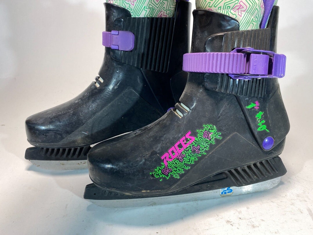 ROCES Ice Skates Vintage Retro Ice Hockey Skates Unisex Size - Etsy