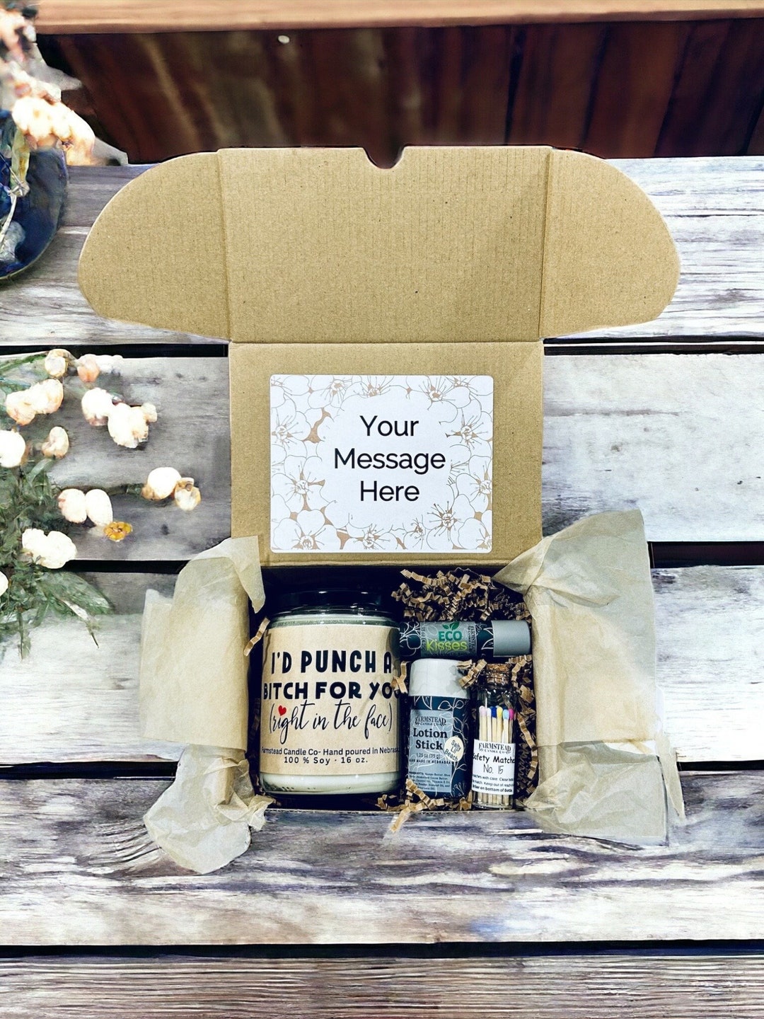 I'd Punch a Bitch for You Gift Box Set/ Friend Gift Box/ Bitch Box ...