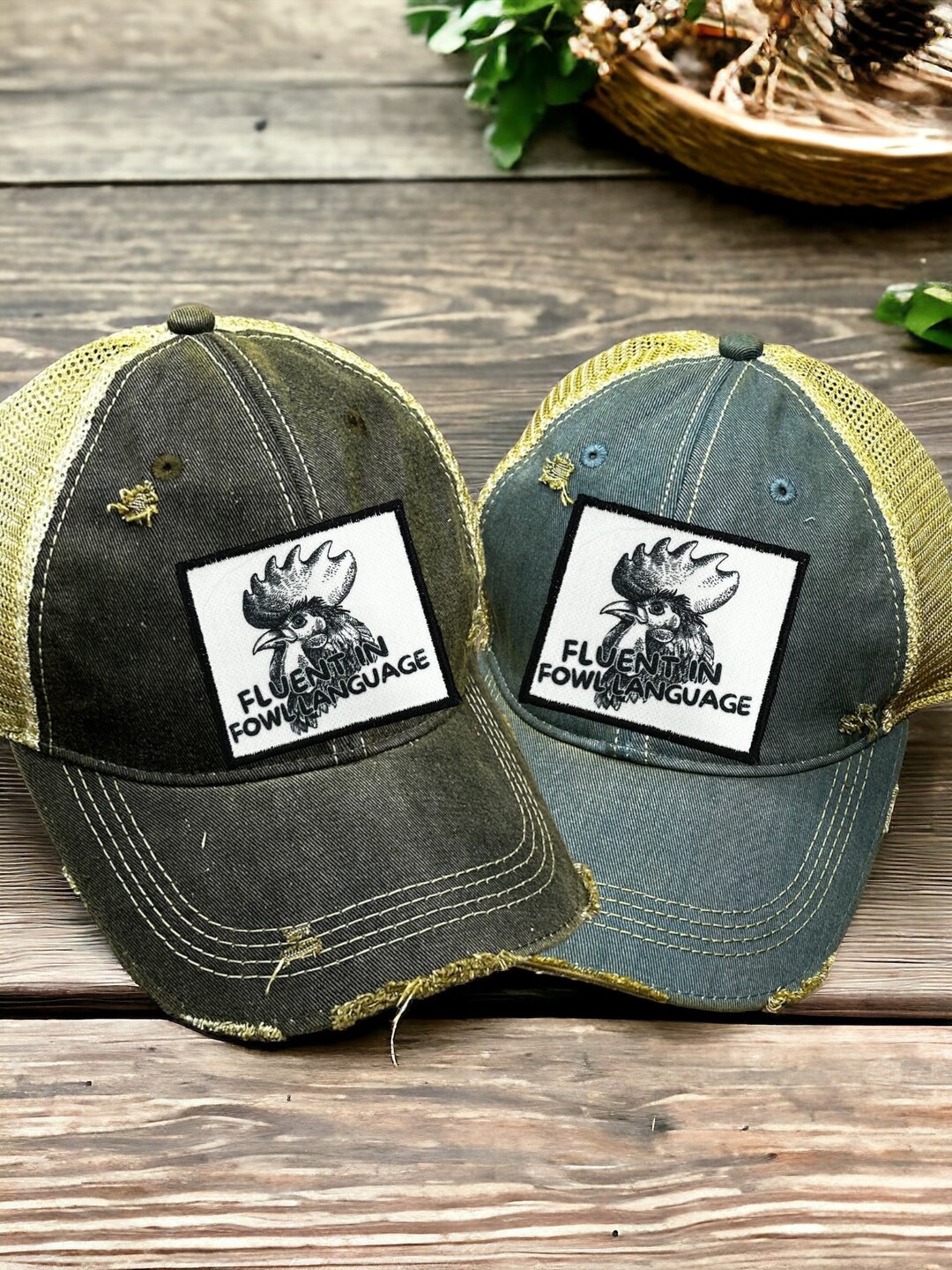 Fluent in Fowl Language Hat/ Funny Chicken Hat / Country Girl Hat ...