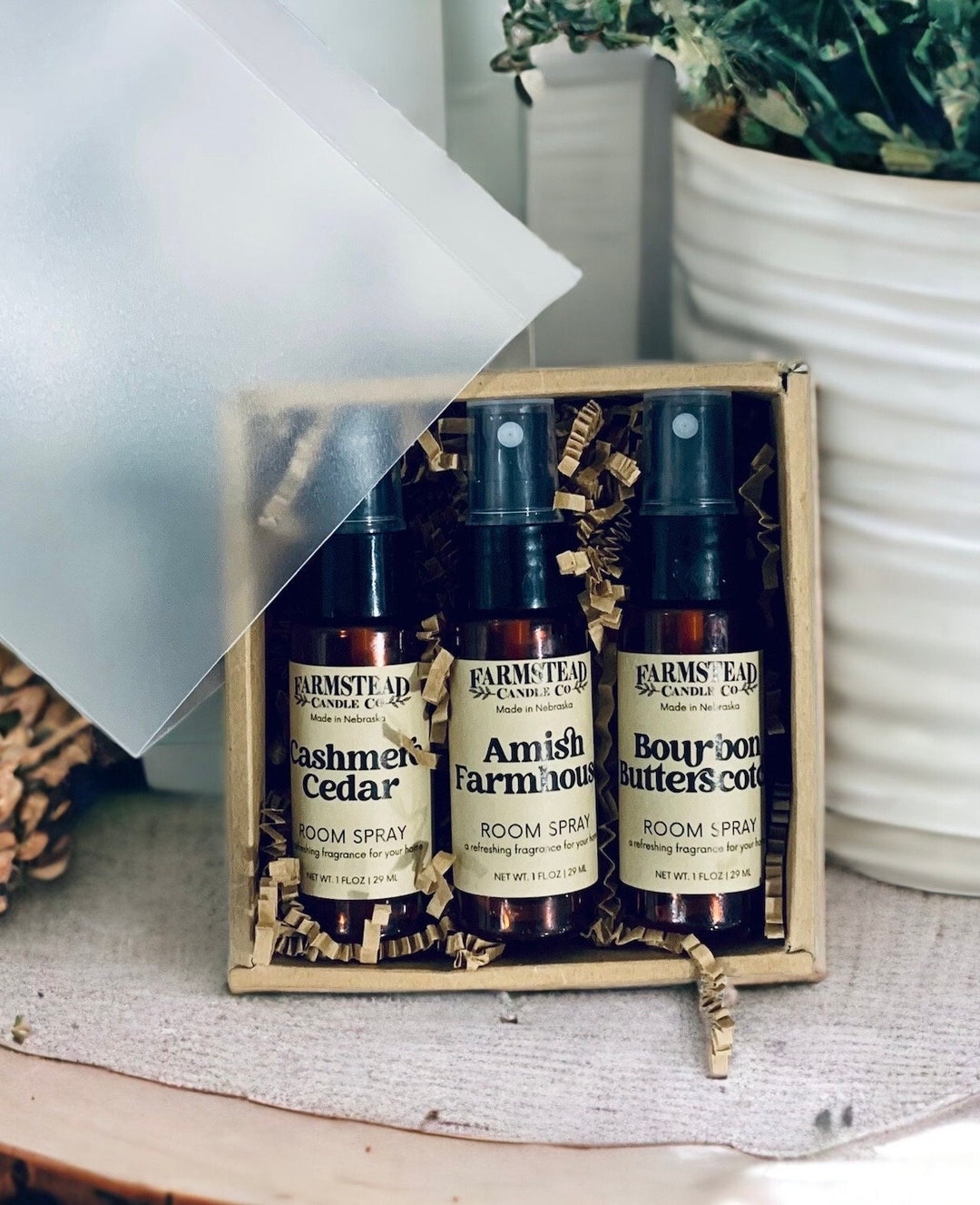 Warm Classic Scented Room Spray Gift Set, Linen Spray, Home Fragrance ...