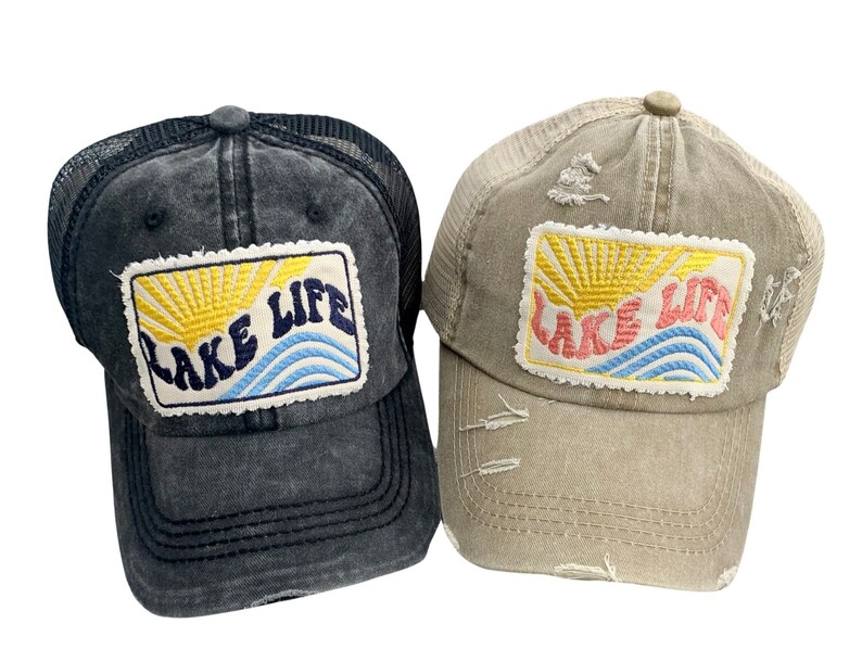 Lake Life Hat Summer Hat Retro Summer Hat Vacation Hat - Etsy