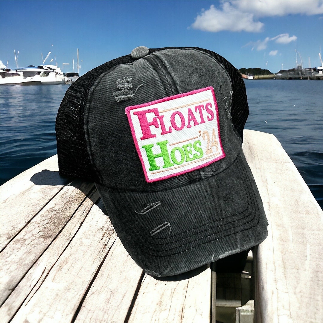 Womens Floats Hoes 24 Hat, Funny Boating Hat, Funny Pool Hat, Funny ...
