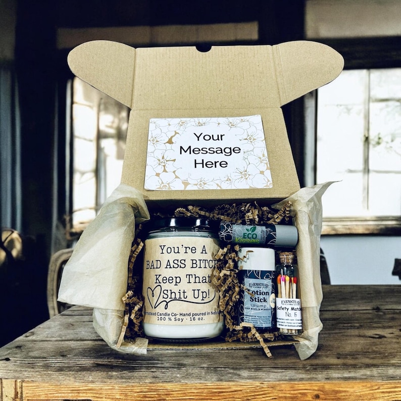 Your a Bad Ass Bitch Gift Box / Bad Ass Girl Birthday Gift Box/ Bestie ...