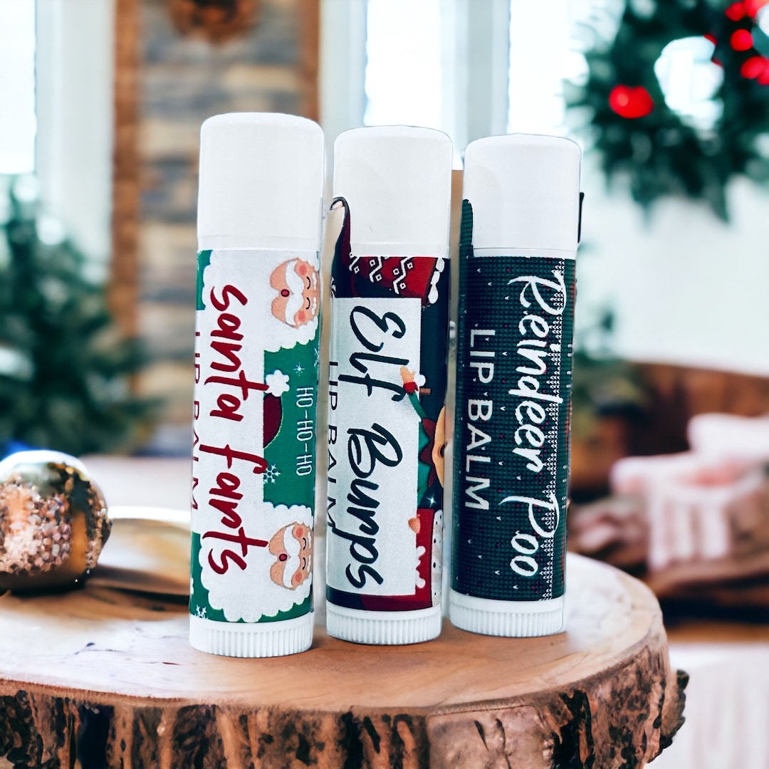 Christmas Beeswax Lip Balm, Santa Farts Lip Balm, Elf Burps Lip Balm ...