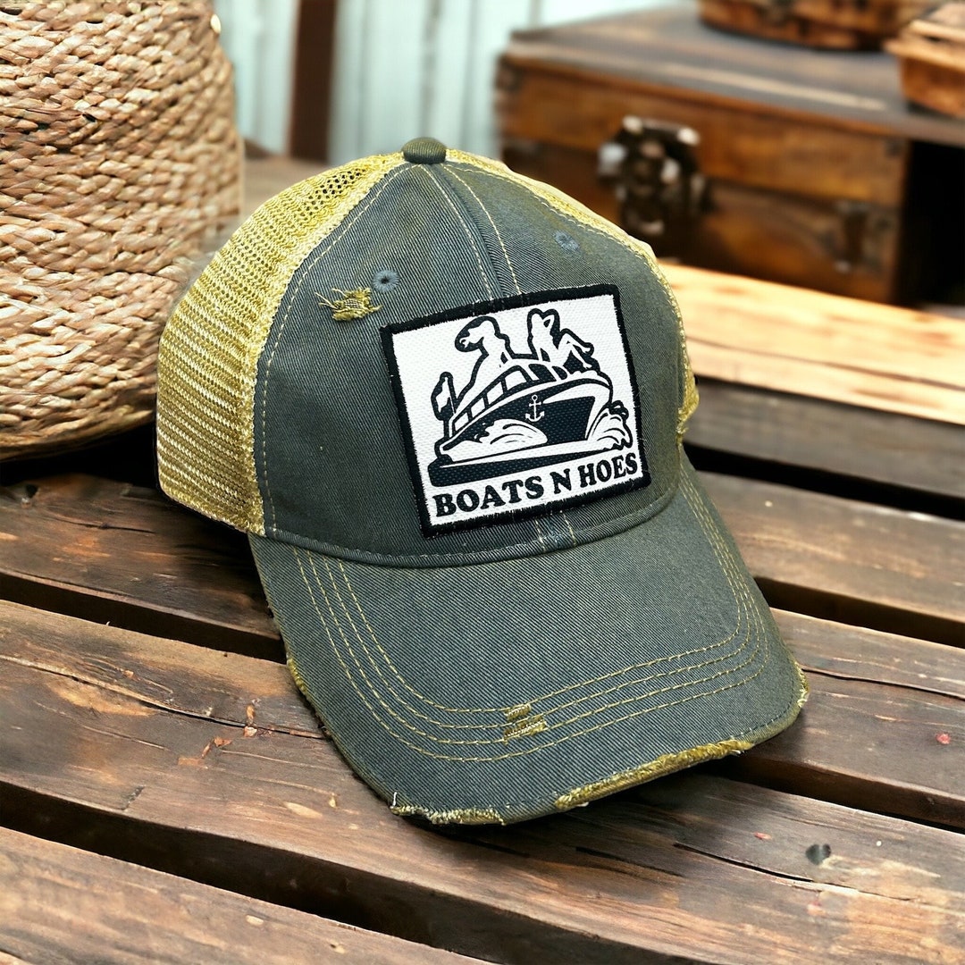 Prestige Worldwide Boats Hoes Hat, Funny Boating Hat, Vintage Style ...