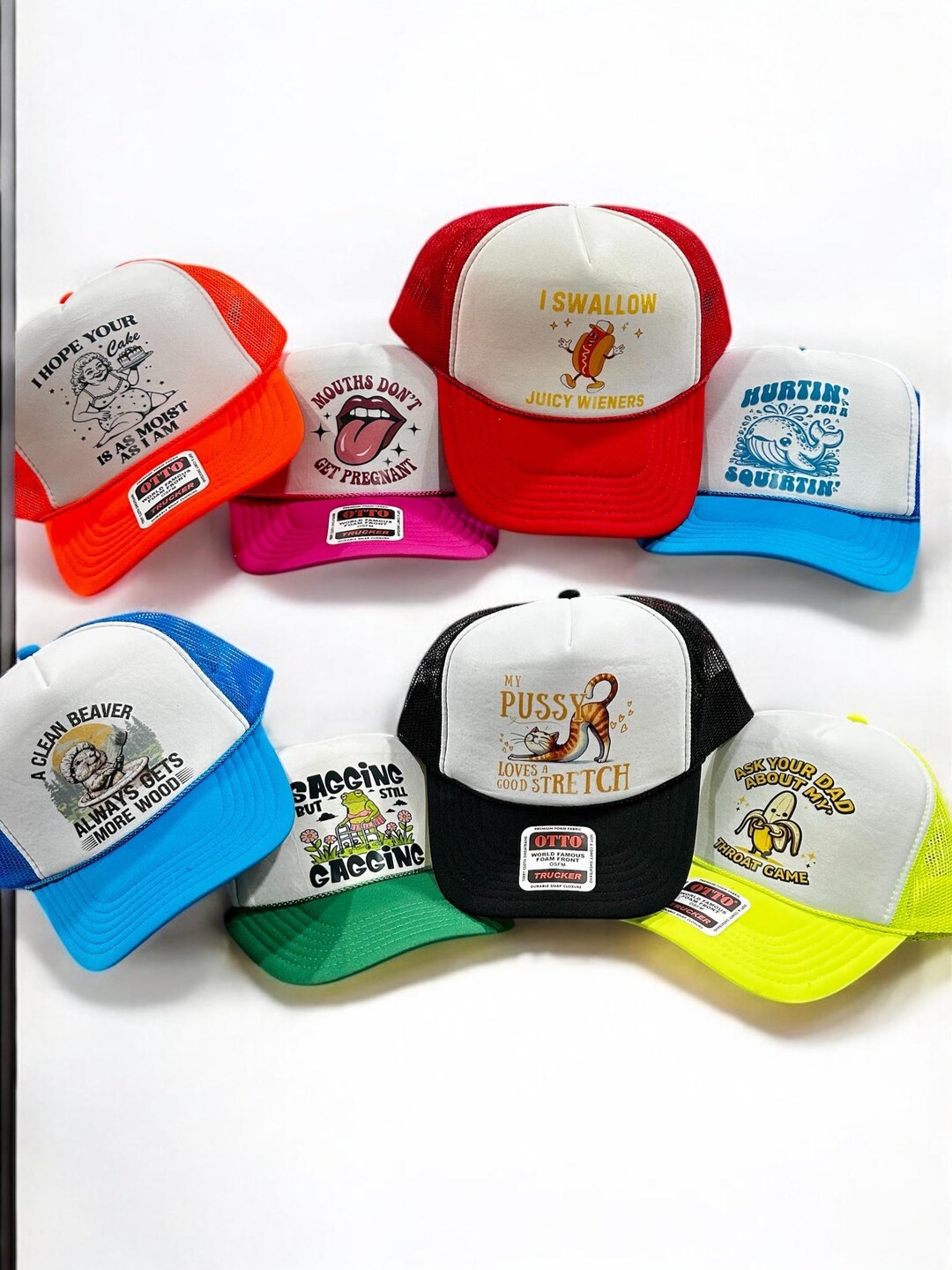 Inapropriate Girls Foam Trucker Hats, Embarrassing Hats, Funny Hats for ...