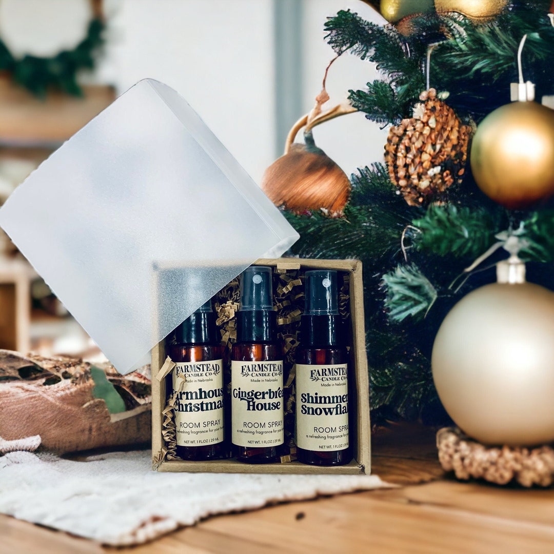 CHRISTMAS Scented Room Spray Gift Set, Winter Scented Room Spray, Air ...