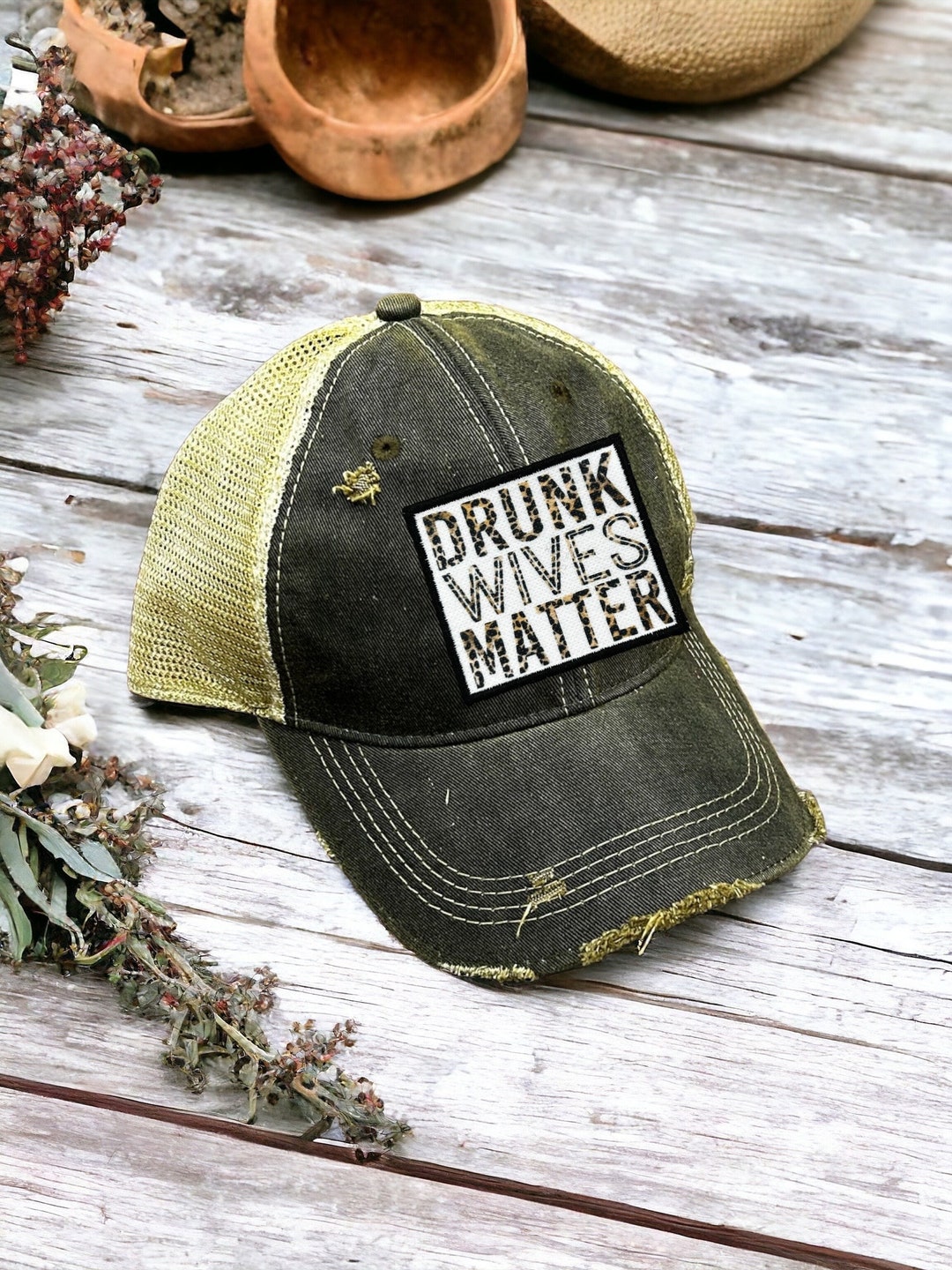 Girls Drinking Hats, Drunk Wives Matter Hat, Day Drinker Hat, Women's ...