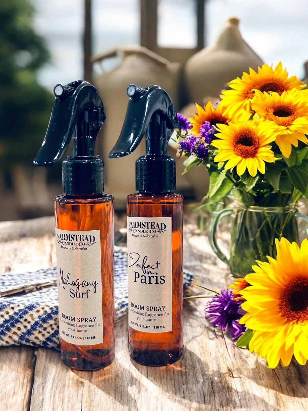 4 Oz Room & Linen Sprays, Spring + Summer Scent Collection, Linen Spray ...