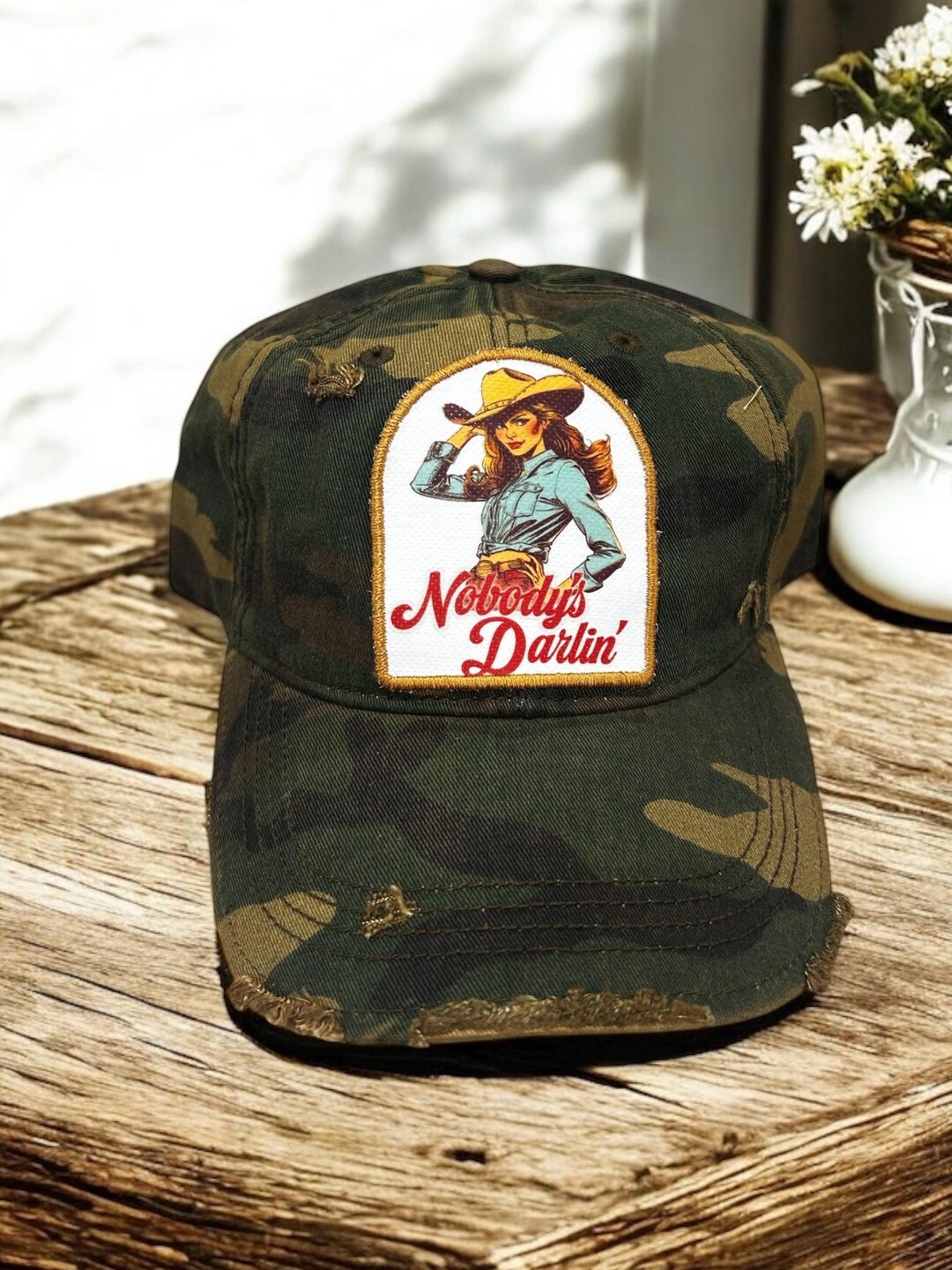 Womens Nobodys Darlin Hats, Hello Darlin Hat, Retro Country Girl Hat ...