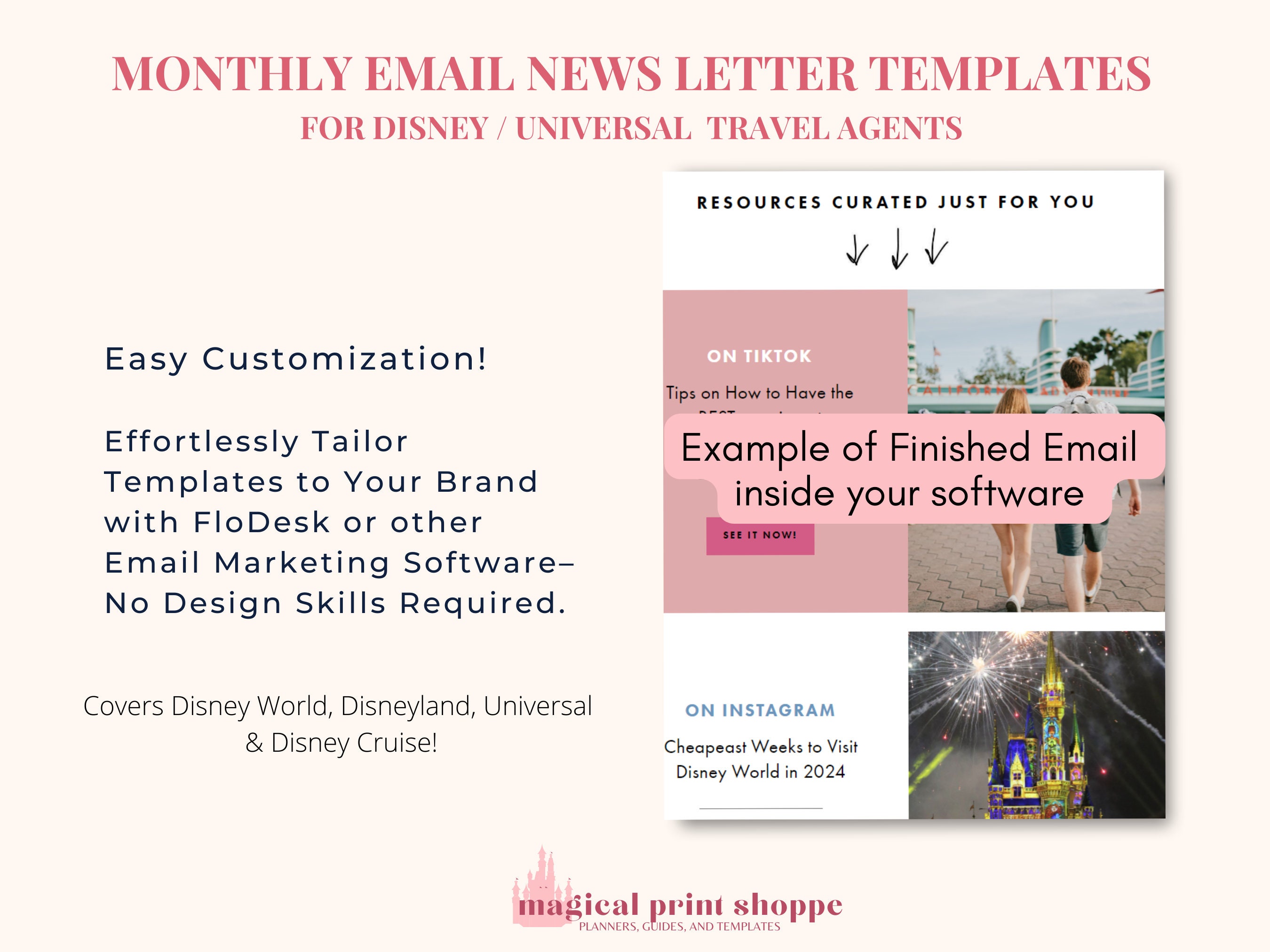 Travel Agent Email Templates | WDW Travel Agent Monthly Newsletter ...
