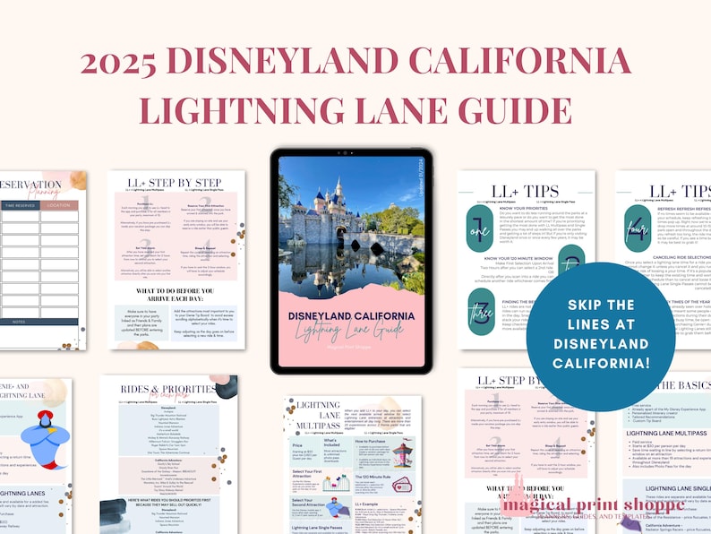 DLR California Lightning Lane Planning Guide / Updates for 2025 / All ...
