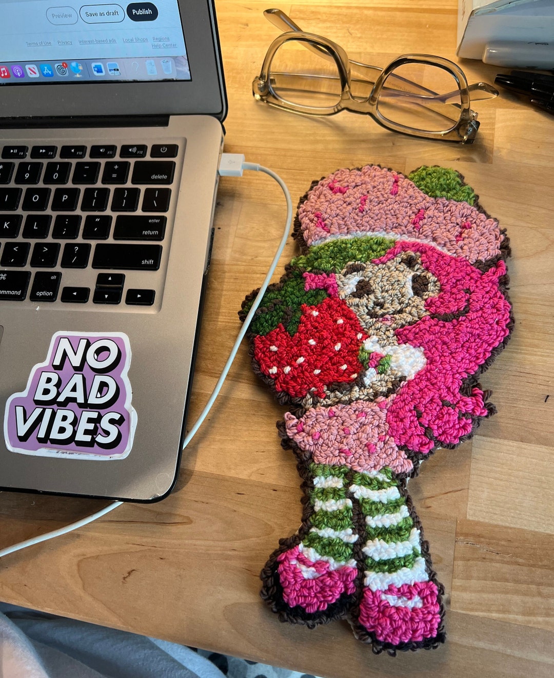 Strawberry Shortcake Mini Rug - Etsy