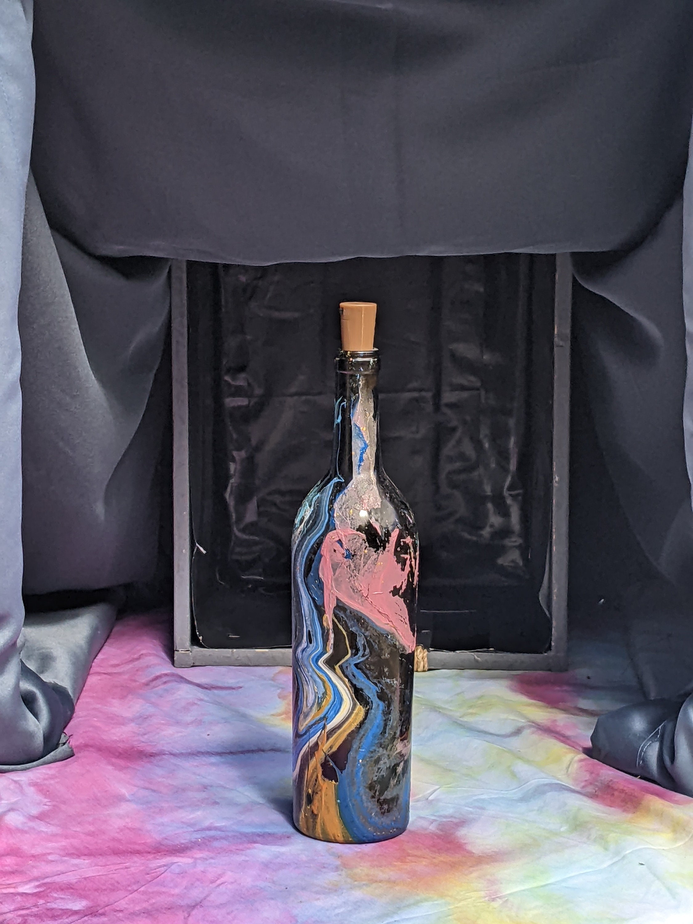 Hydro-dipped Glass Bottle - Etsy