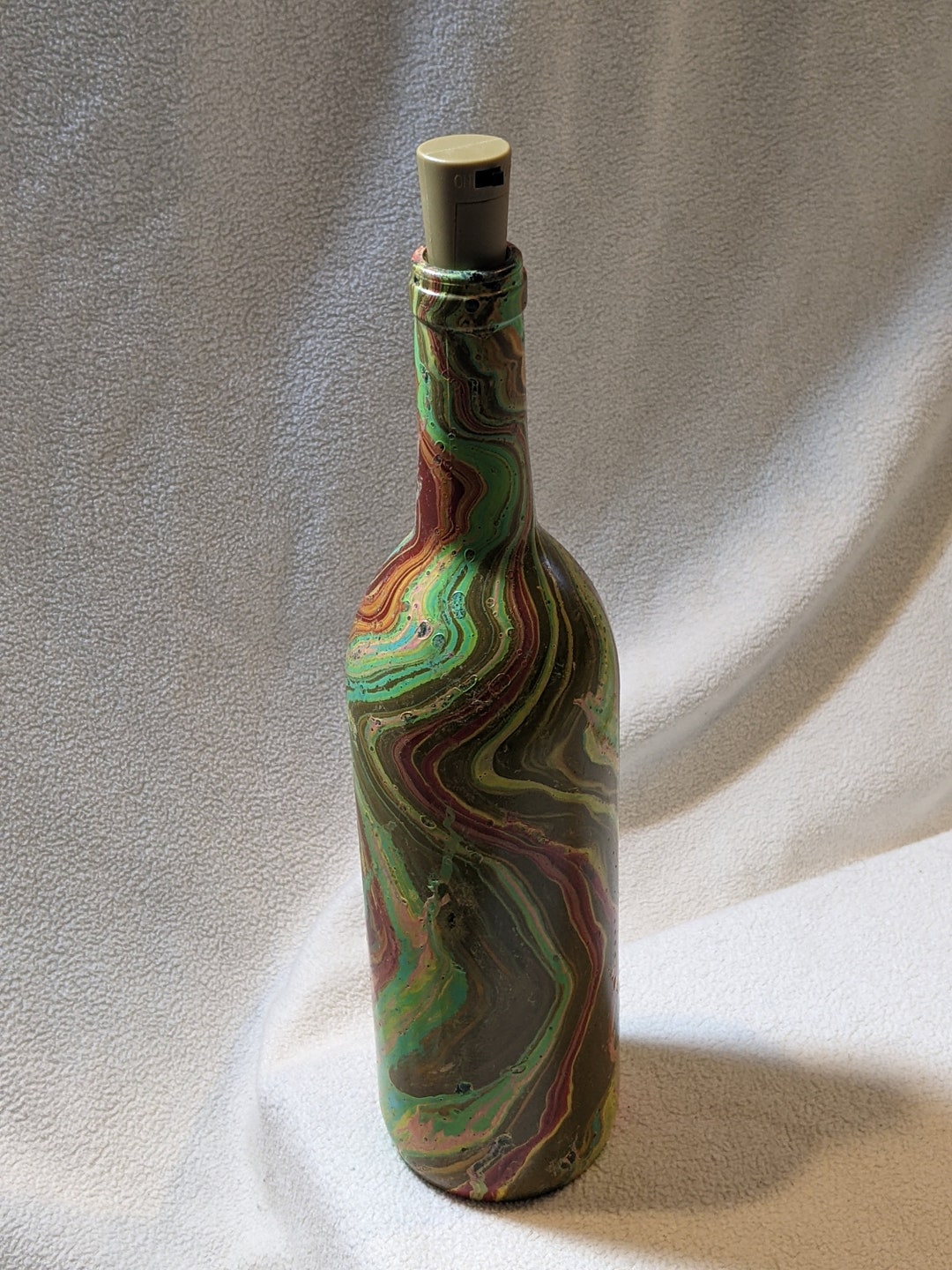 Stained Glass Bottle - Etsy