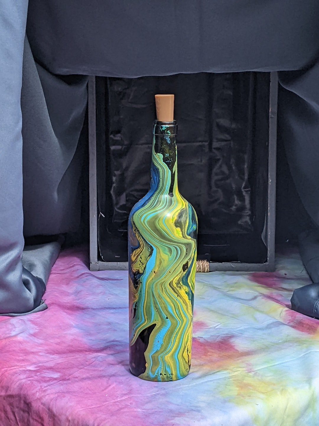 Hydro-dipped Glass Bottle - Etsy