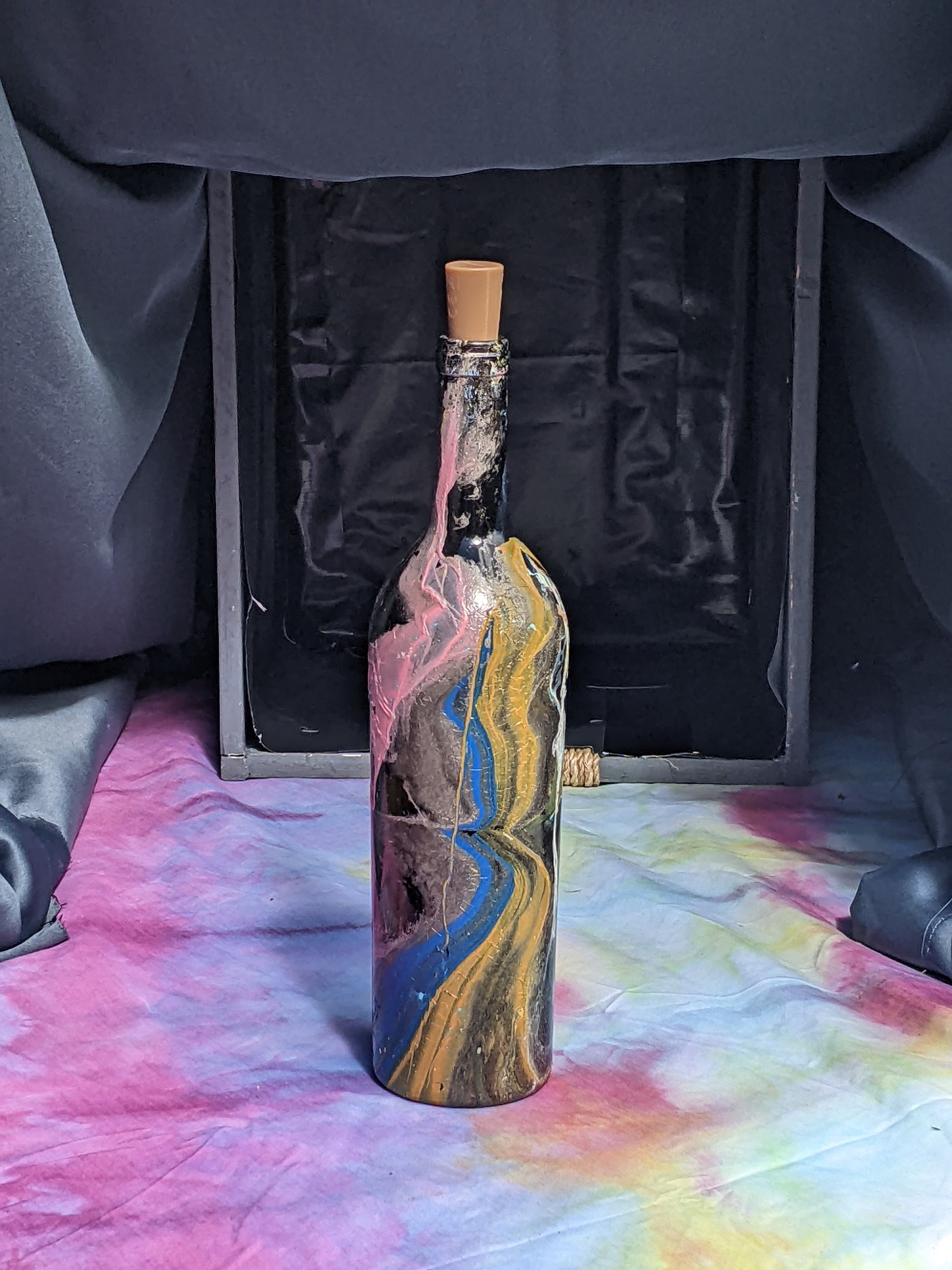 Hydro-dipped Glass Bottle - Etsy